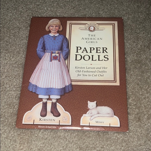 American Girl | Toys | Vintage American Girl Kirsten Paper Dolls Book ...